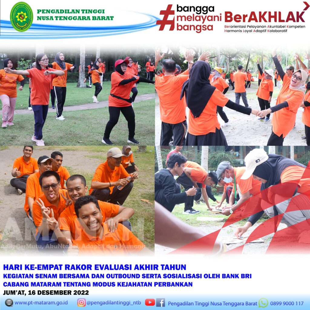 SENAM BERSAMA DAN OUTBOUND MENJADI KEGIATAN PENUTUP PADA RANGKAIAN ...